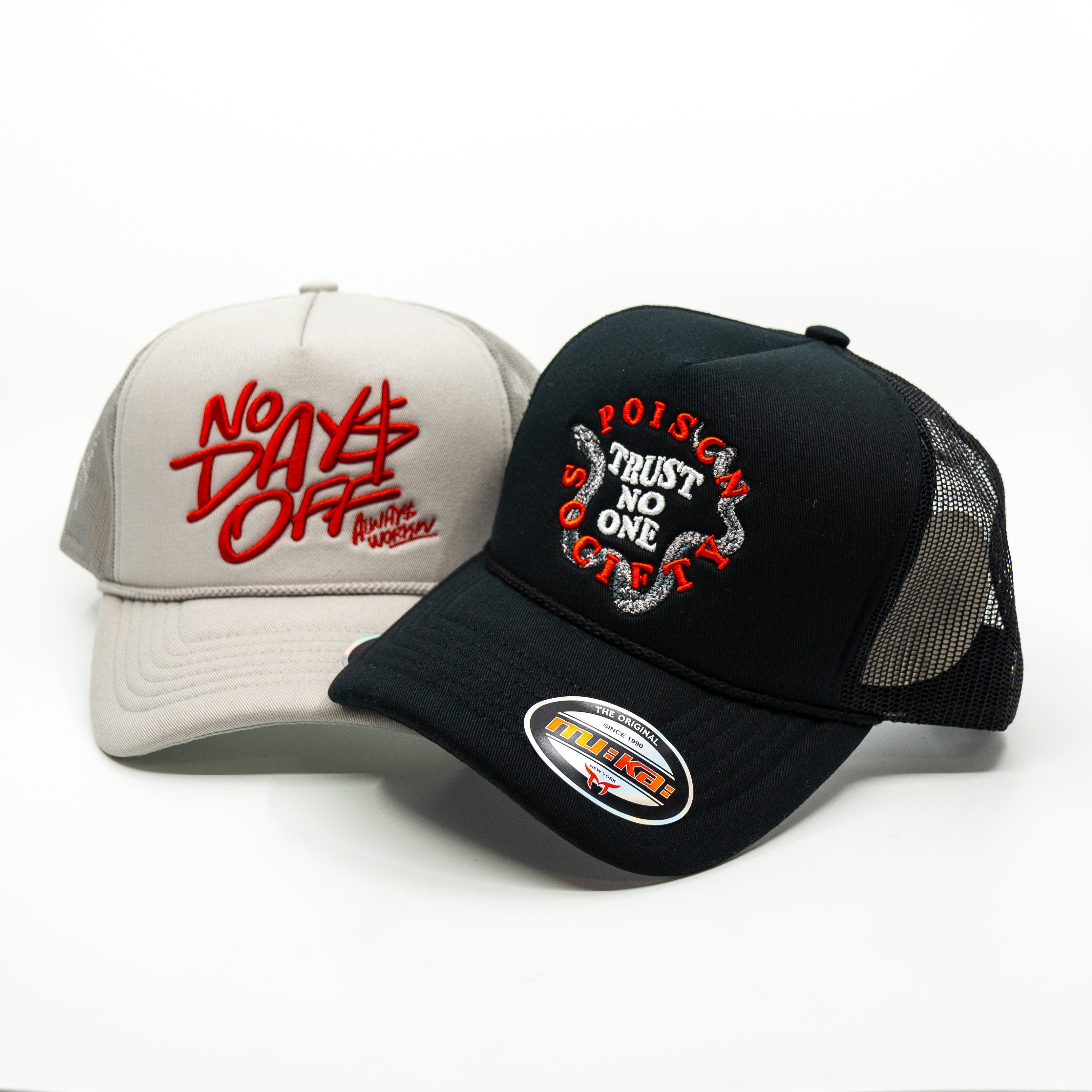 Muka Headwear Trucker Hat | Graphic 5-Panel High-Profile Trucker Hat