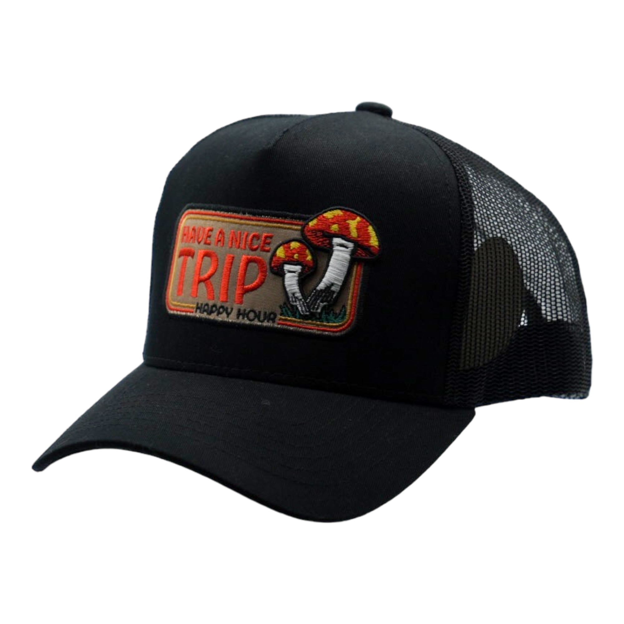 Have A Nice Trip Trucker Hat | Graphic 5-Panel High-Profile Trucker Hat ...