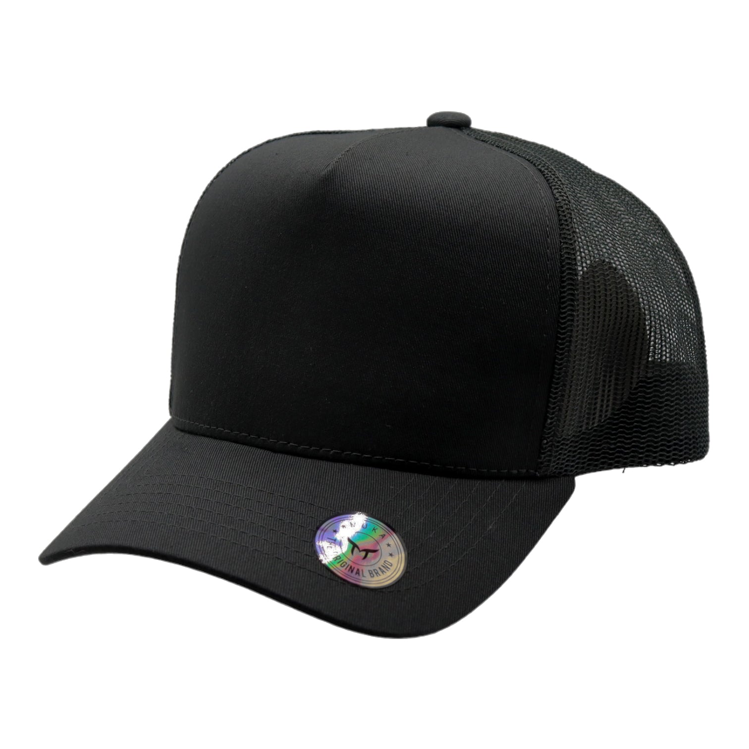 Blank 5-Panel High Crown Trucker Hat | Solid Colors – Muka Headwear