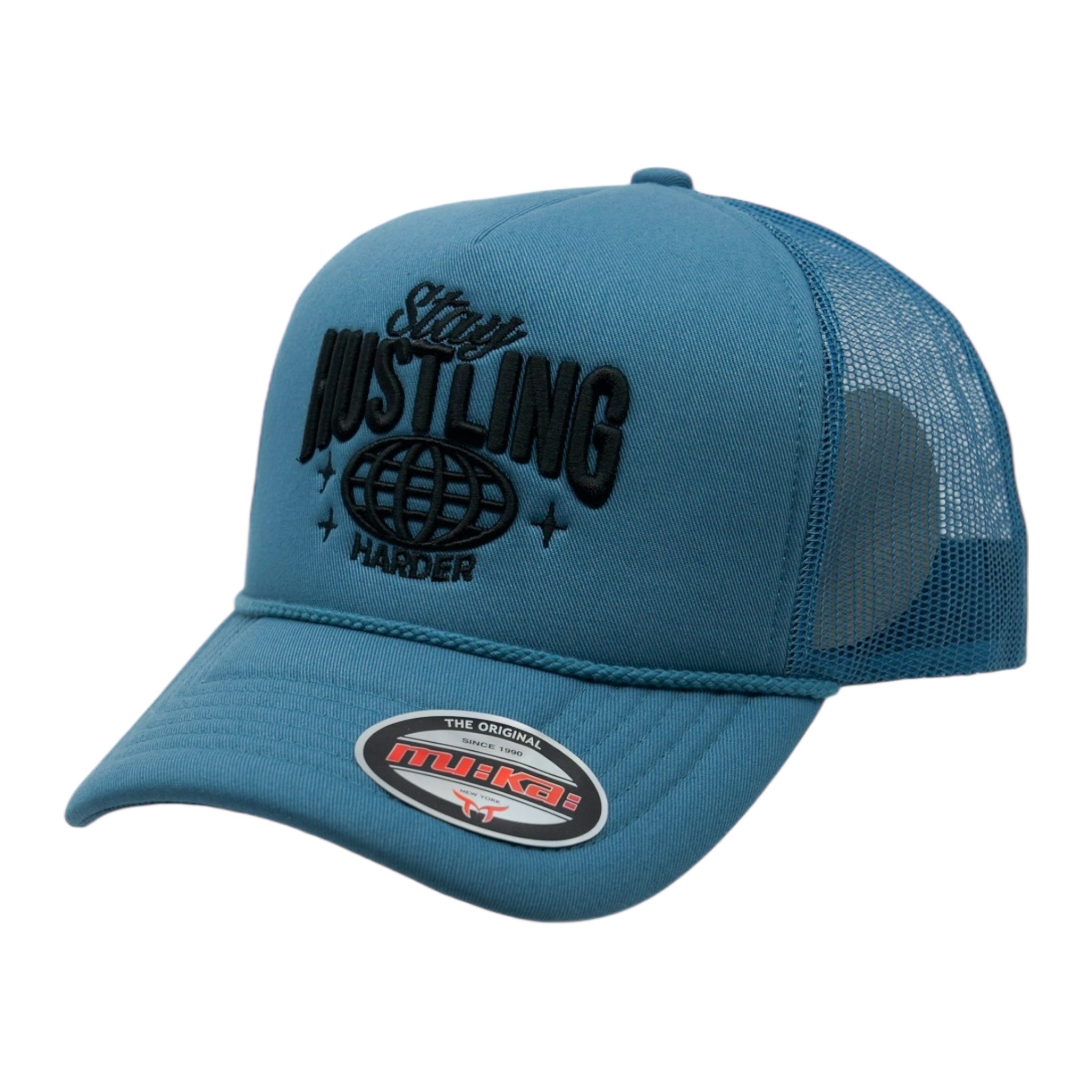 Stay Hustling Foam Trucker Hat | Graphic 5-Panel High-Profile Trucker ...