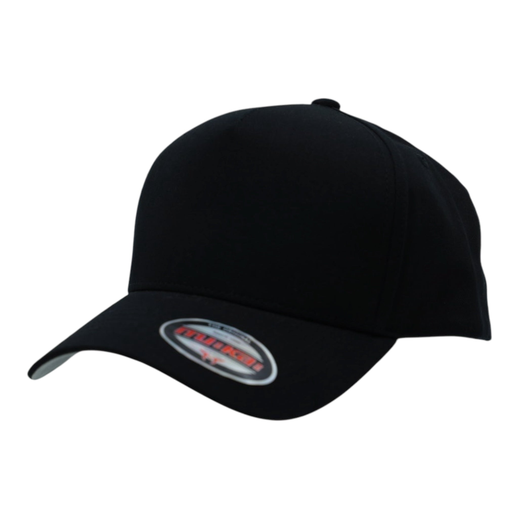 Blank 5-Panel Mid-High Crown Snapback Hat | Solid Color – Muka Headwear